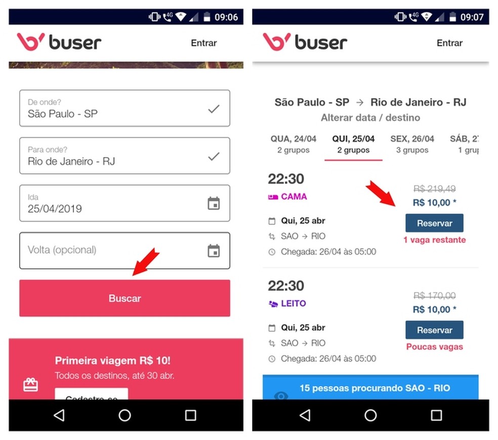 Como usar a Buser para conseguir descontos de até 60% em ônibus