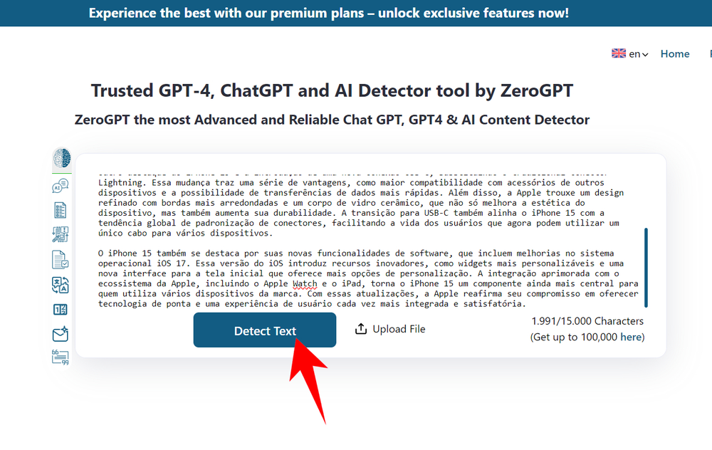 ZeroGPT: como usar detector de textos feitos com IA