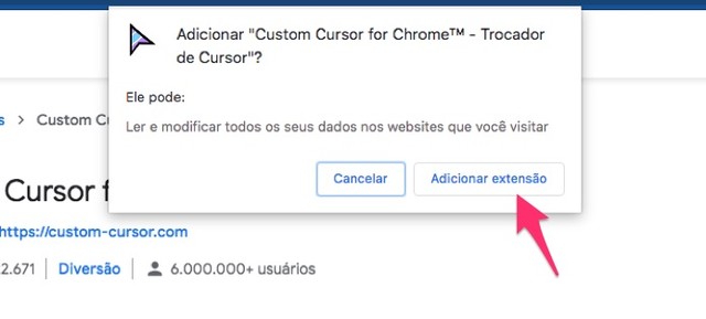 Custom Cursor for Chrome: como ter ponteiro do mouse personalizado