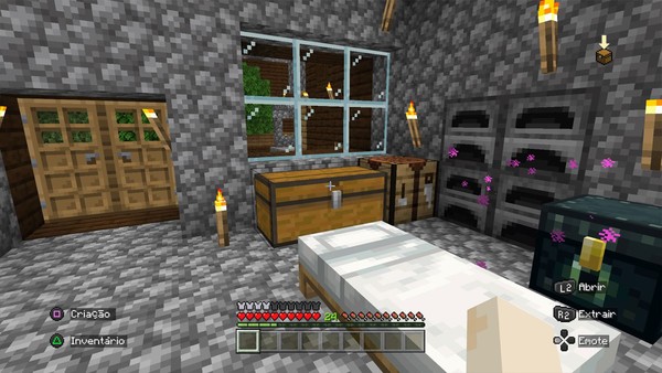 Como fazer um baú no Minecraft