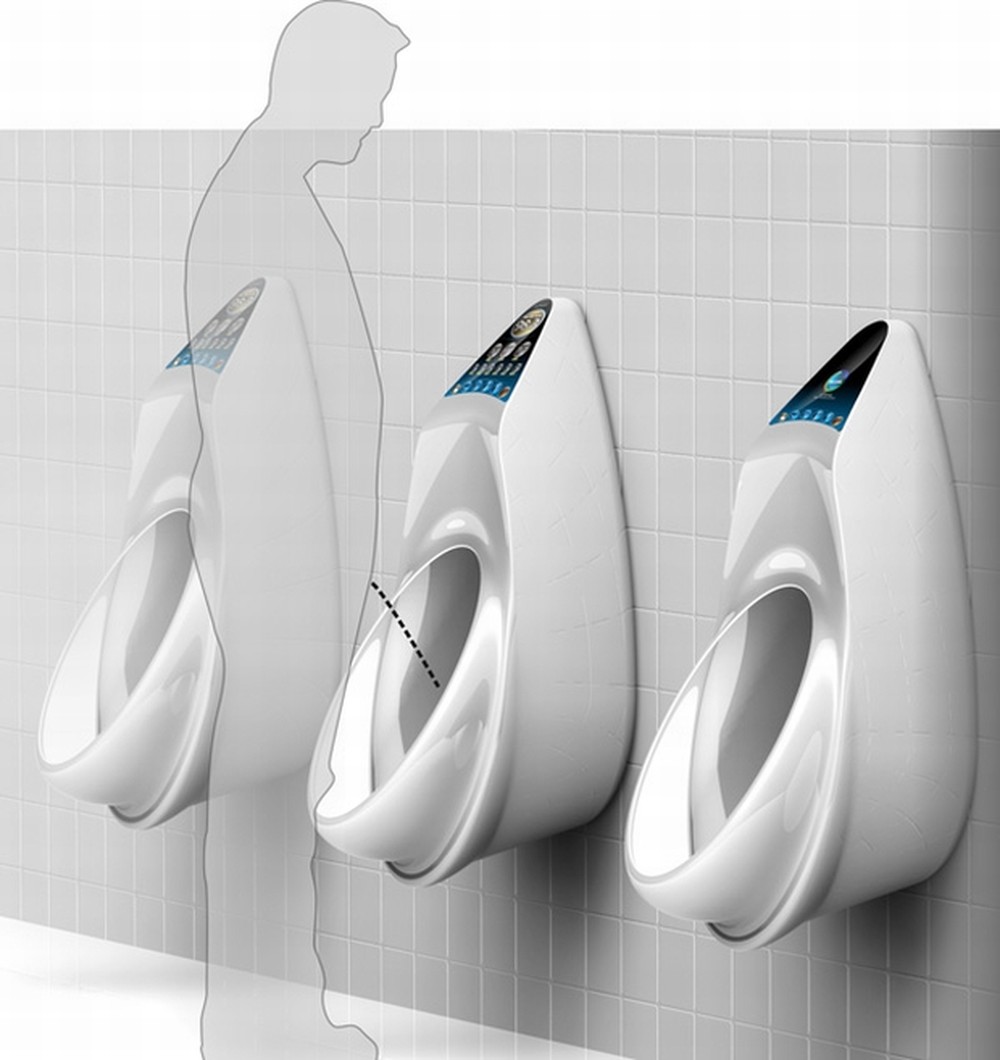 Conceito de design cria mictório hi-tech