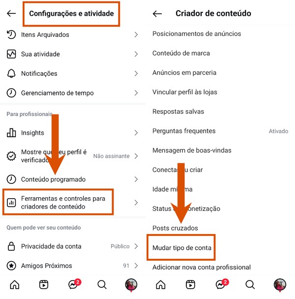 Como mudar a conta do Instagram para pessoal? Saiba tudo sobre