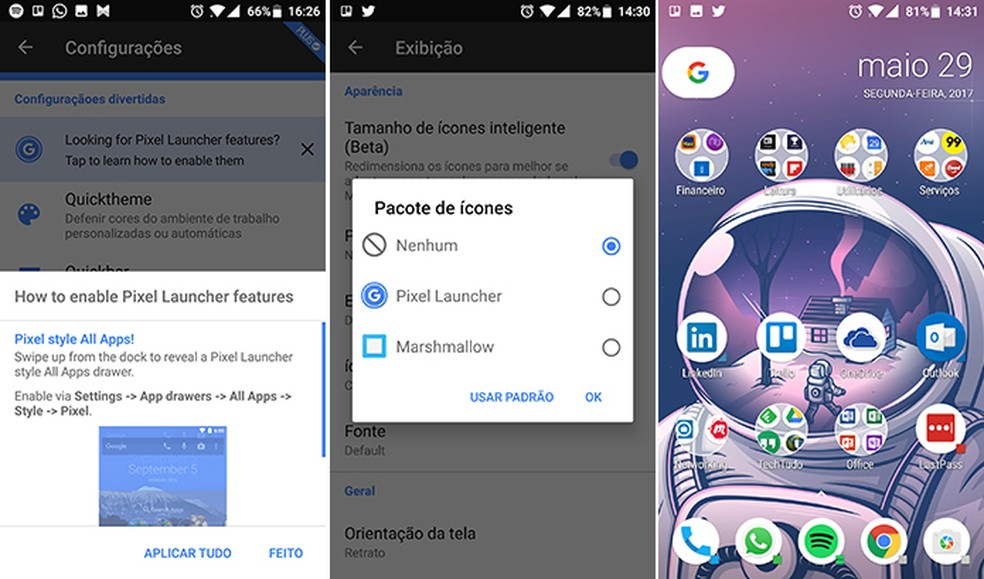 Oito funções do Action Launcher 3 para turbinar o seu Android