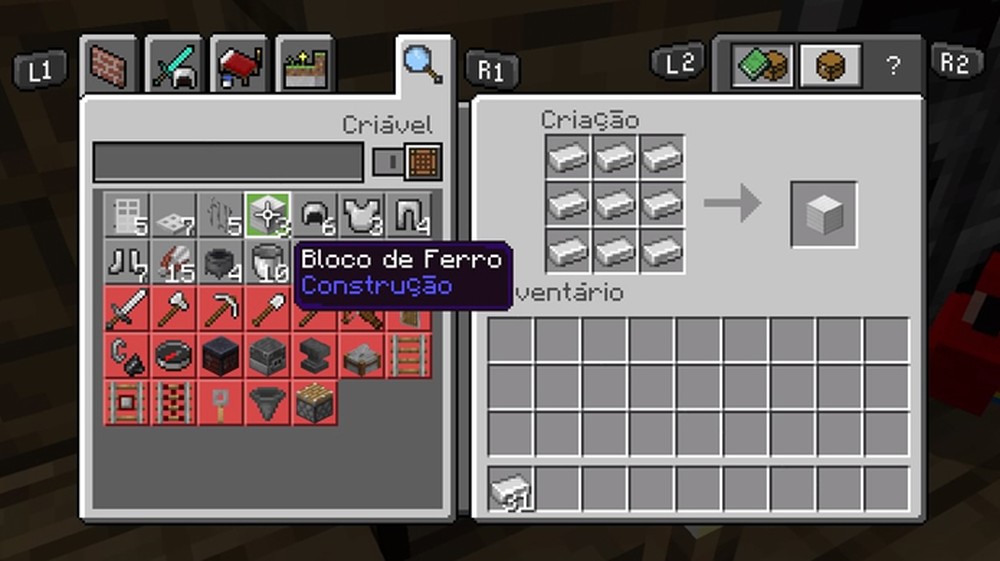 Como fazer bigorna no Minecraft