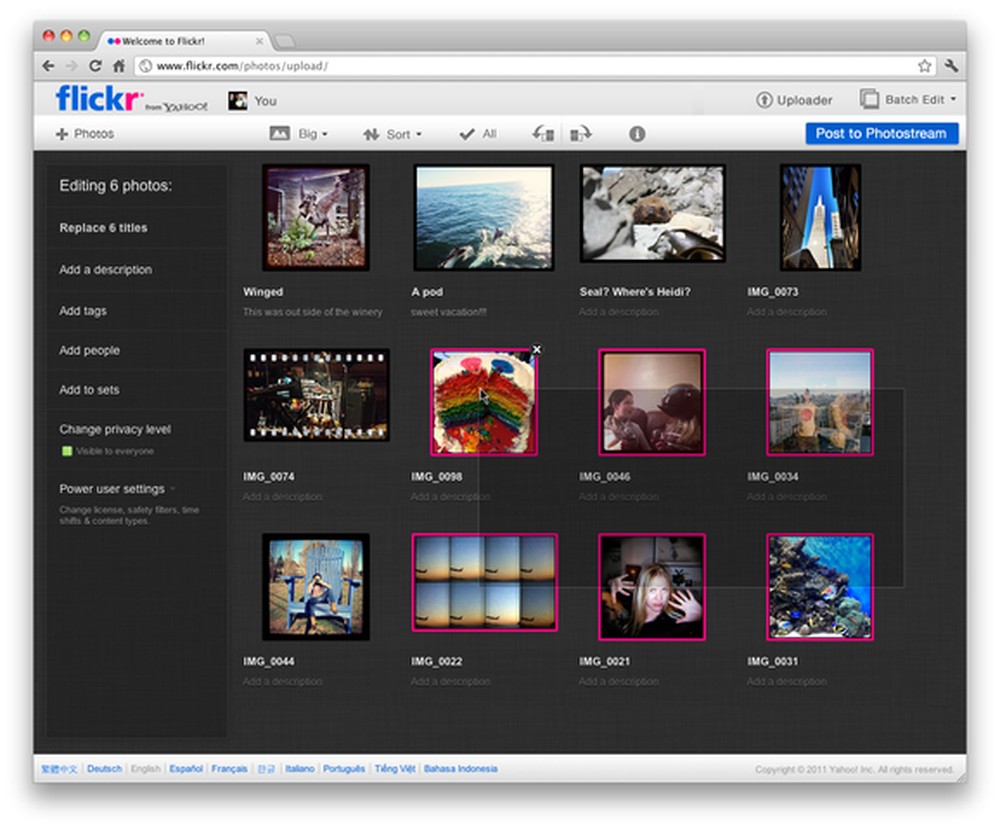 Flickr terá nova interface
