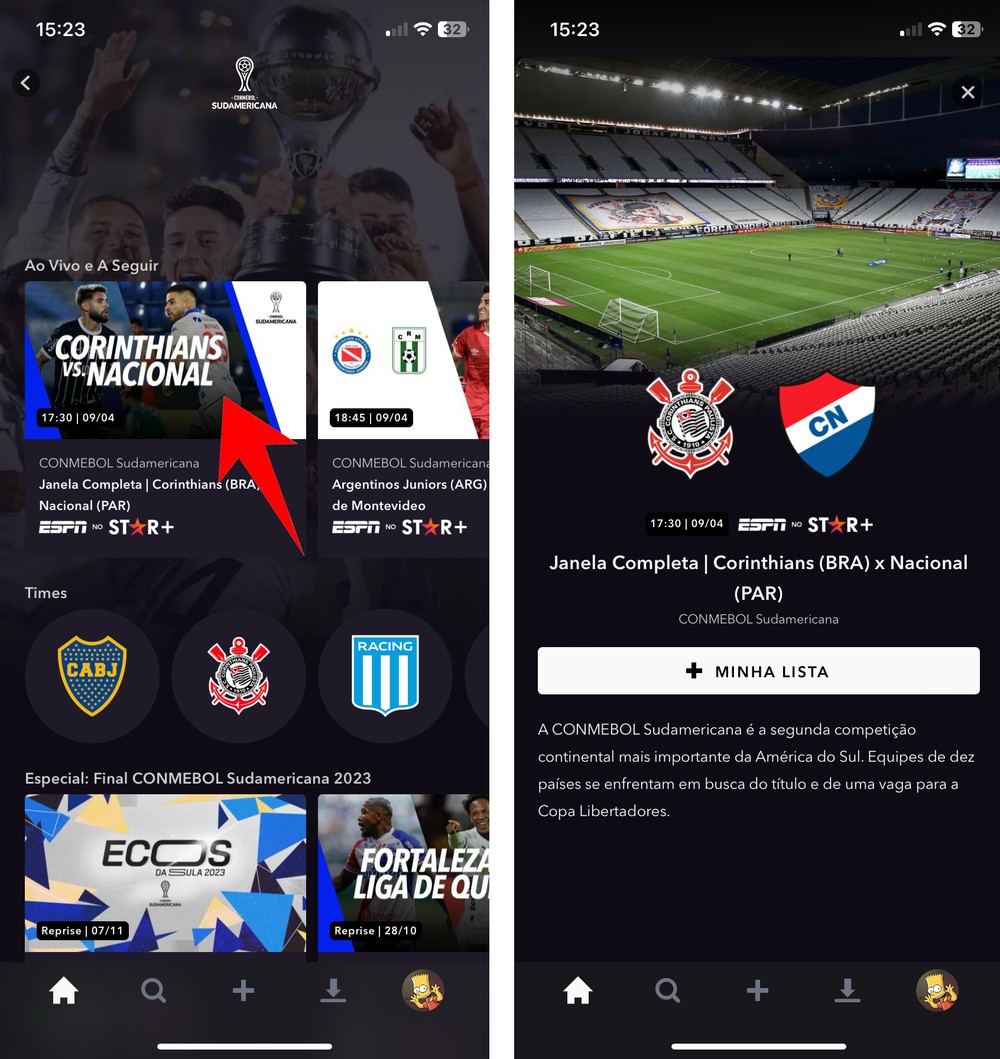 Corinthians x Nacional ao vivo: horário e onde assistir à Sul-Americana