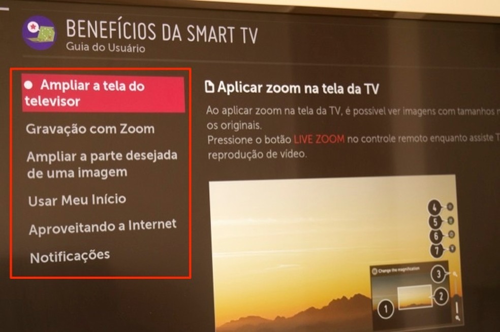 Como acessar o manual de uma smart TV da LG