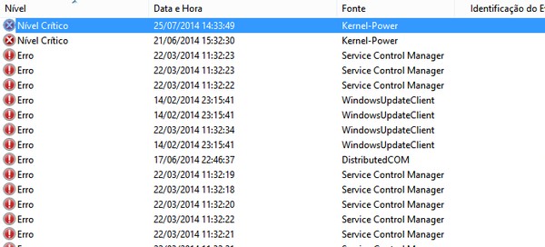 Como acessar o log de eventos do Windows