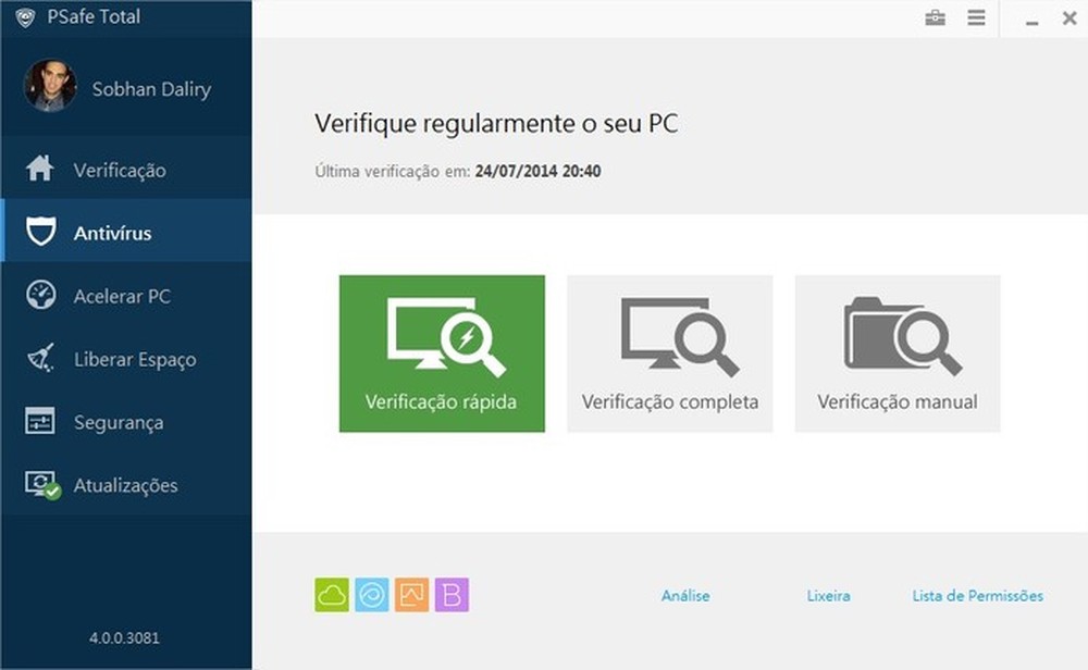 PSafe Total Windows promete acelerar PC e proteger rede Wi-Fi