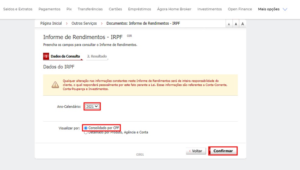 Informe de rendimentos Bradesco: como consultar extrato para IRPF 2022