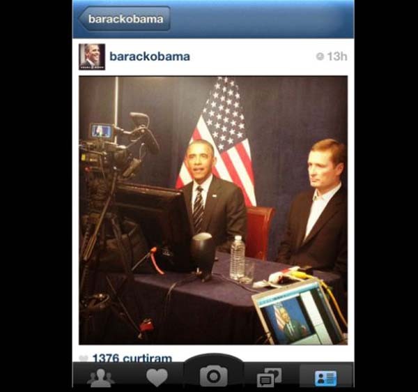 Barack Obama cria conta no Instagram