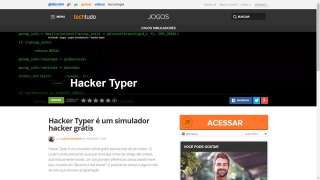 Hacker Typer: o que é e como usar o simulador para fingir ser hacker