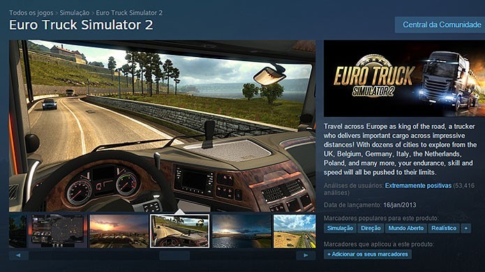 Euro Truck Simulator 2 | Software | TechTudo