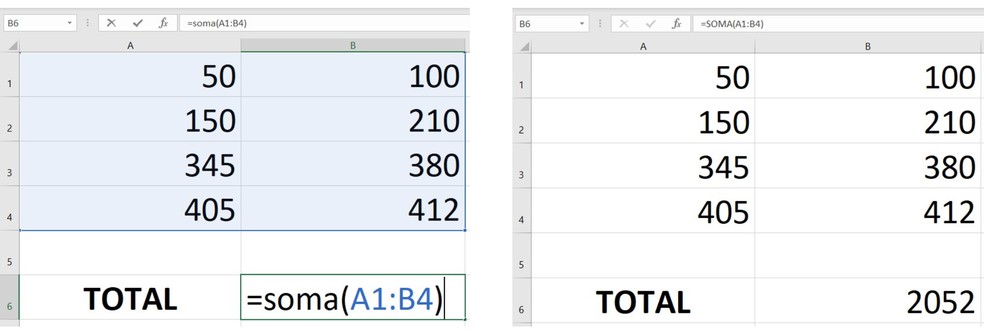 Como somar no Excel (horas, porcentagem, linhas, colunas e mais)