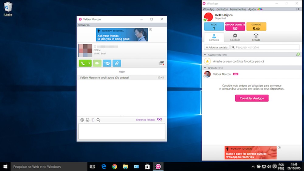 Como usar o WowApp Messenger