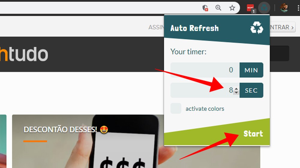Auto Refresh para Chrome: como usar e atualizar páginas automaticamente