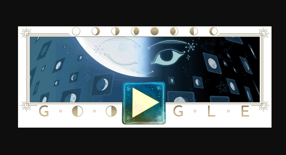 Doodle celebra ascensão da meia-lua como jogo sobre ciclo lunar; veja