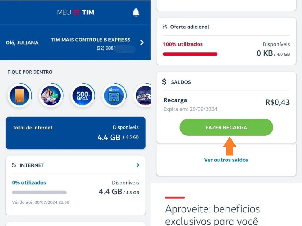 Como recarregar chip da TIM com Pix? Veja passo a passo completo