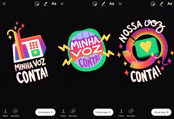 Instagram libera adesivo especial no Brasil para as Eleições 2018