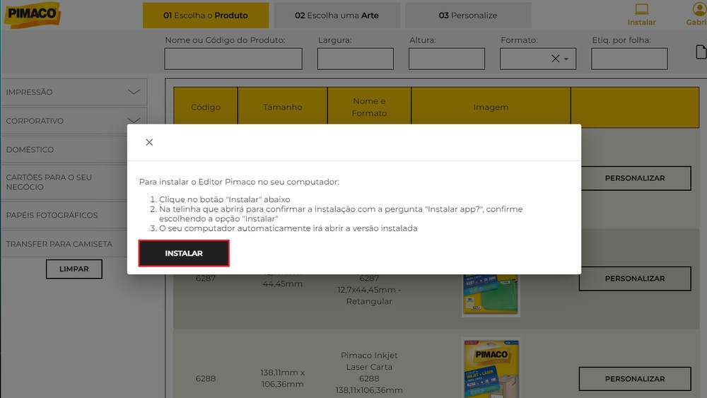 Como criar e imprimir etiquetas Pimaco