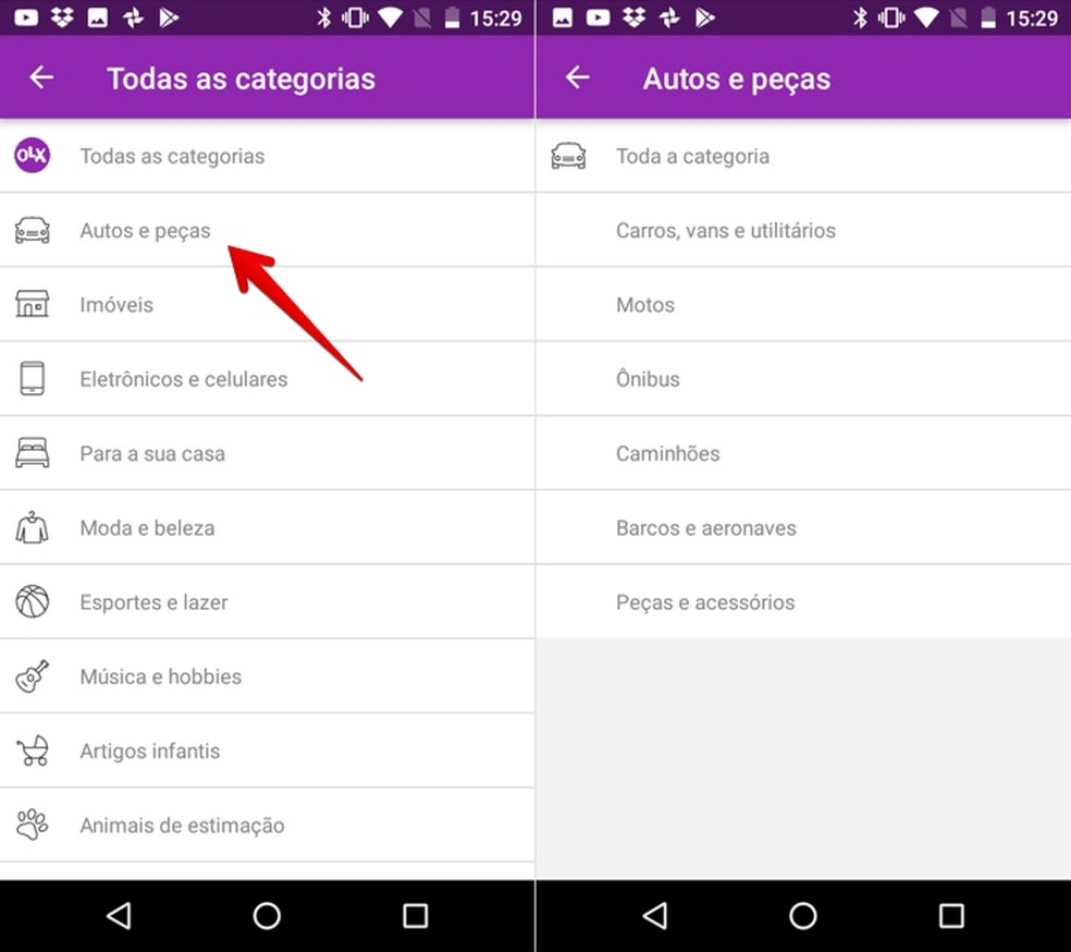 Carros usados e novos: como fazer a busca pela OLX no celular