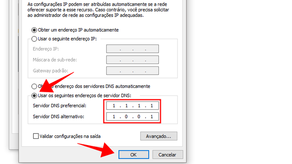 Como usar o DNS 1.1.1.1 da Cloudflare no computador