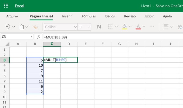 Como multiplicar no Excel