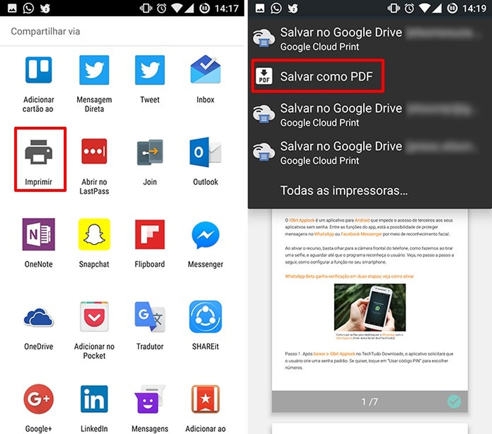 Como salvar um site como PDF no celular com Android