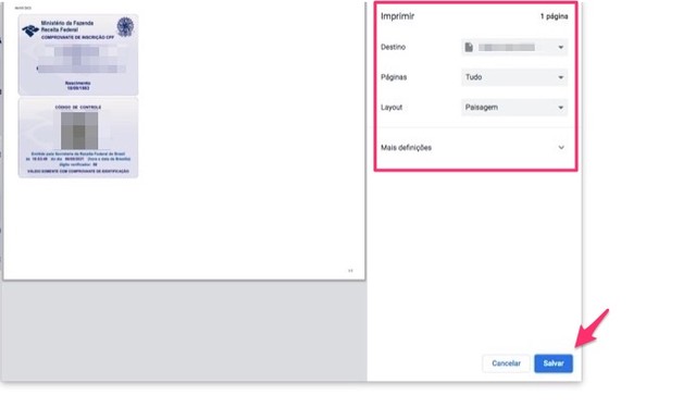 Como imprimir o CPF pela Internet