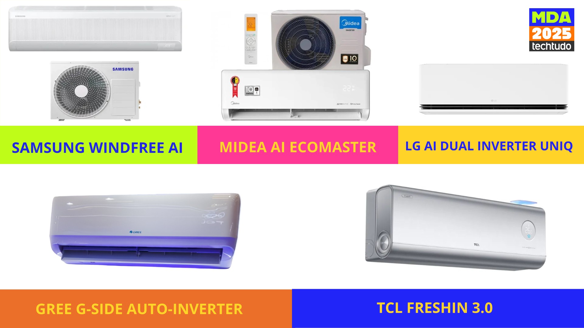 Melhor ar-condicionado de 2025: conheça finalistas e eleja seu favorito