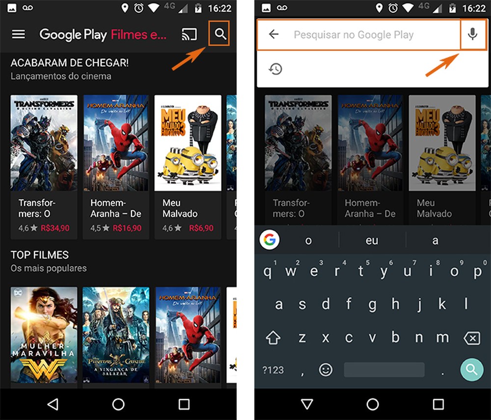 Como usar comandos de voz em Netflix, Spotify e Google Play Filmes