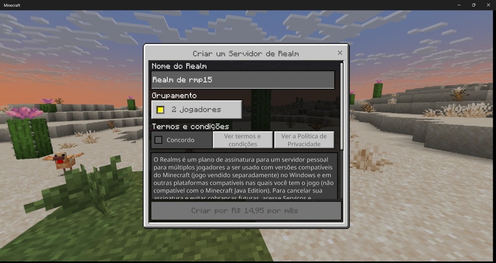 Minecraft Realms: saiba o que é, preço e como funciona para jogar online