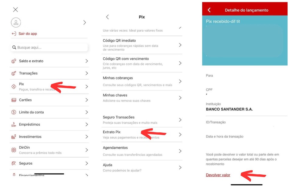 Recebeu um Pix errado? Veja como devolver valor no app do banco