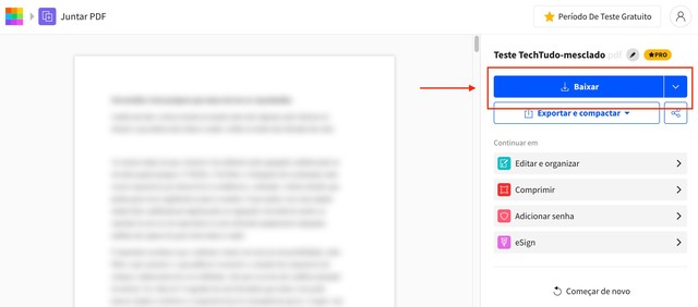 Como juntar PDF online e grátis pelo site Smallpdf