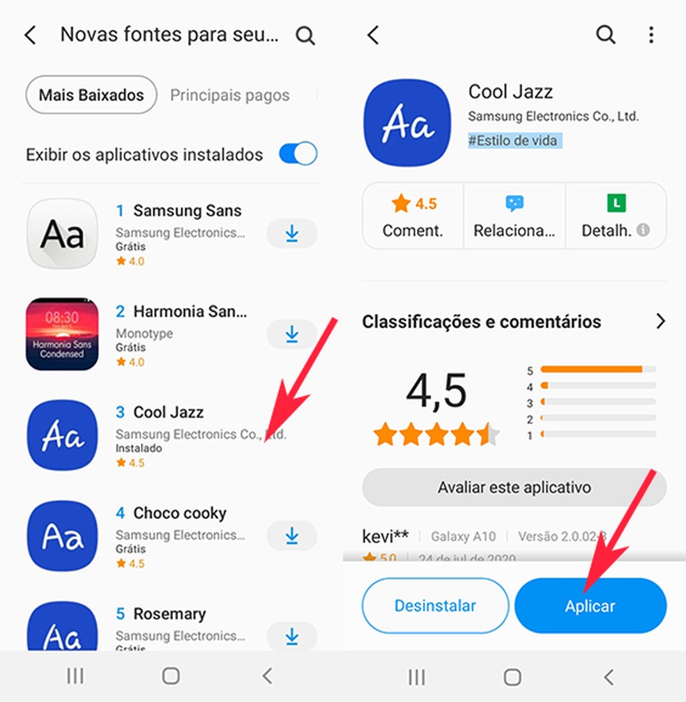 Como mudar a letra do celular Samsung