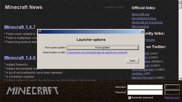 Aprenda a fazer o update do Minecraft