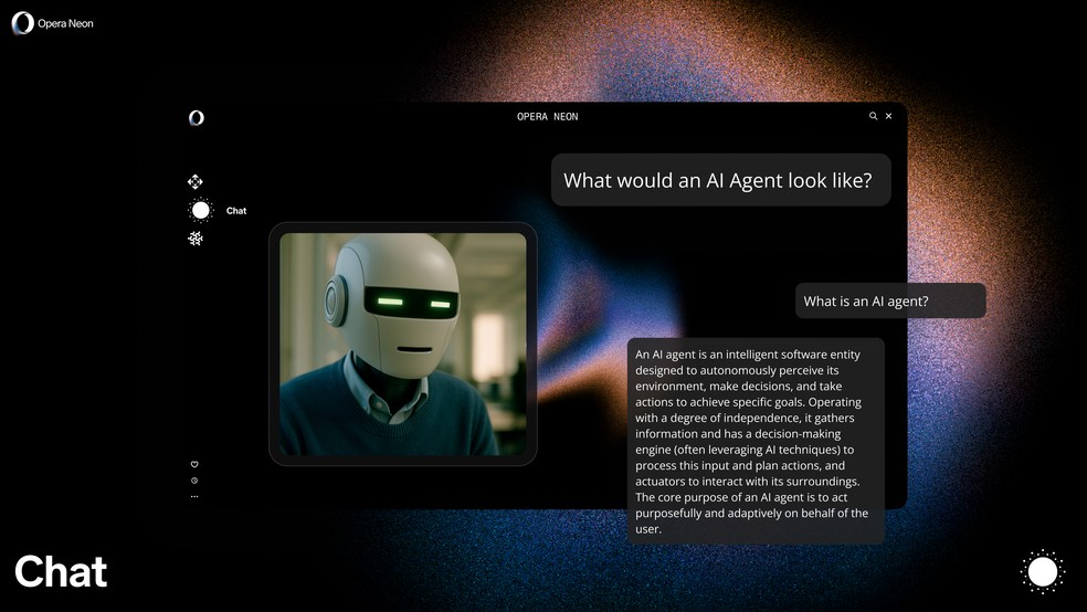 Opera Neon: novo navegador com agente de IA usa a internet por você
