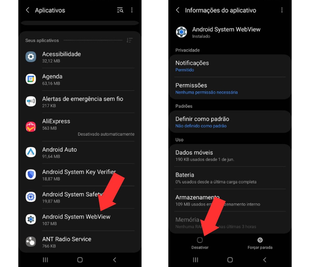 Como ativar Android System WebView? Aprenda e veja para que serve o app
