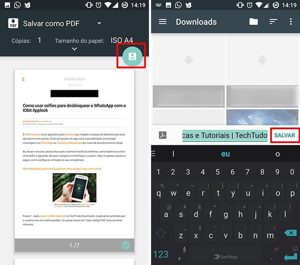 Como salvar um site como PDF no celular com Android
