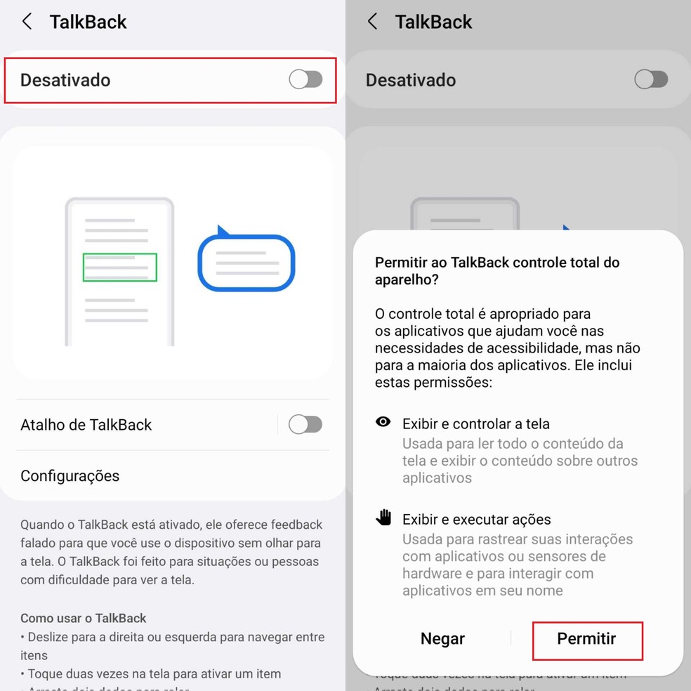 Como desativar a função Talkback no Motorola? Veja tutorial completo