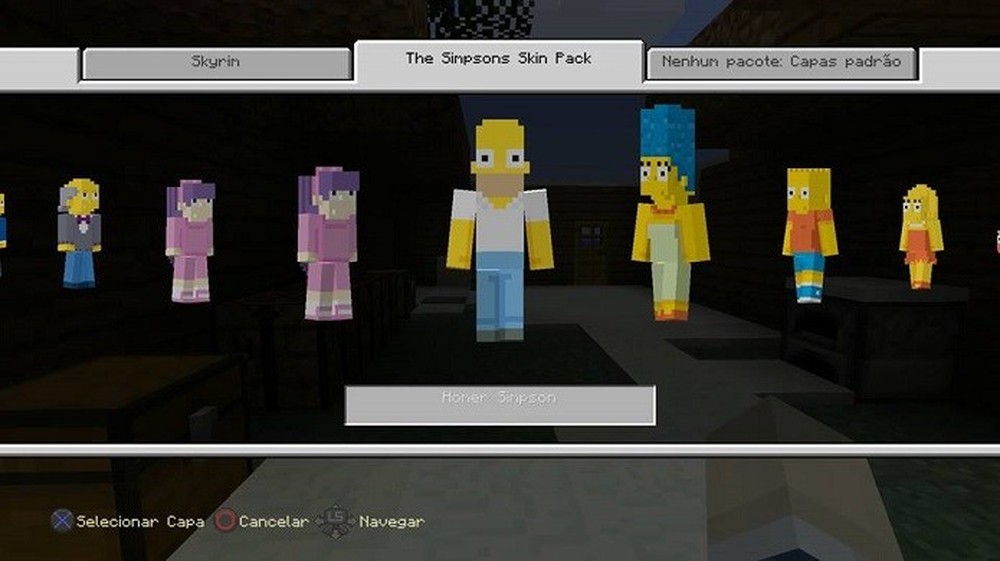 Minecraft: como usar a skins de Os Simpsons no PS4 e Xbox One