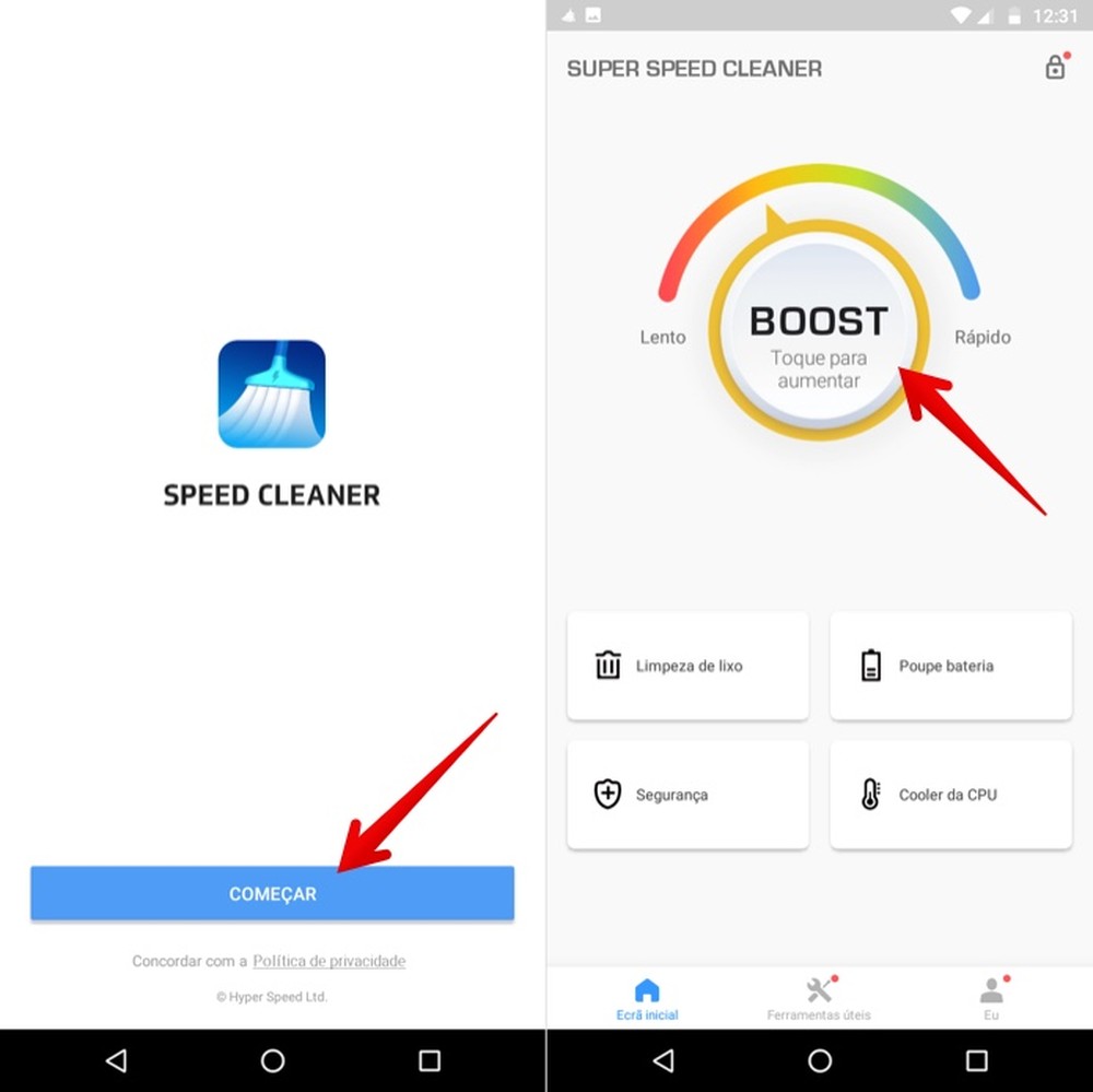 Como limpar e otimizar o celular Android com o app Super Speed Cleaner