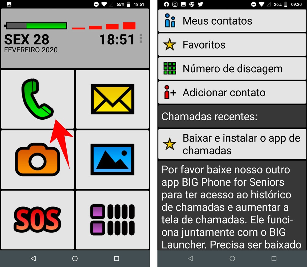 Big Launcher: aplicativo para idoso deixa celular com ícones grandes