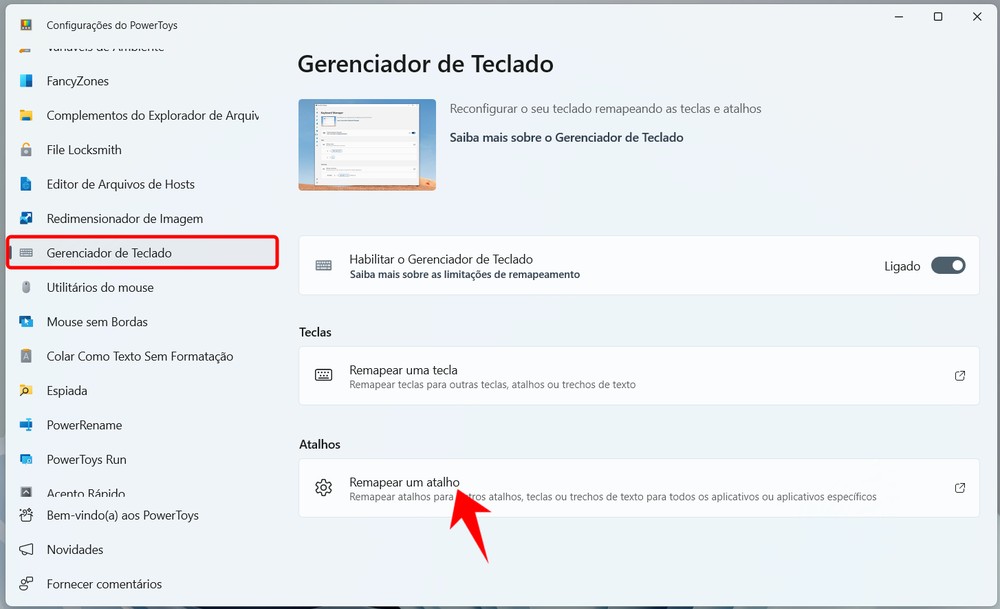 Como criar atalhos de teclado personalizados no Windows 11