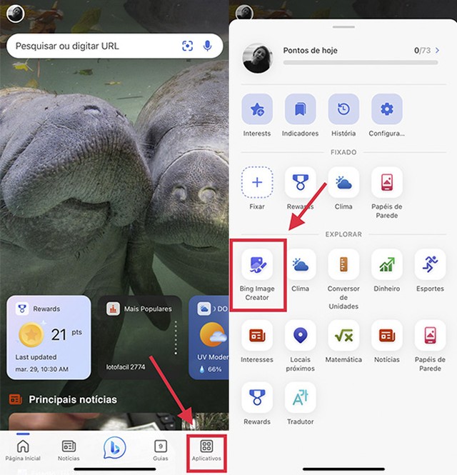 Como usar o Bing Image Creator pelo celular e pelo PC