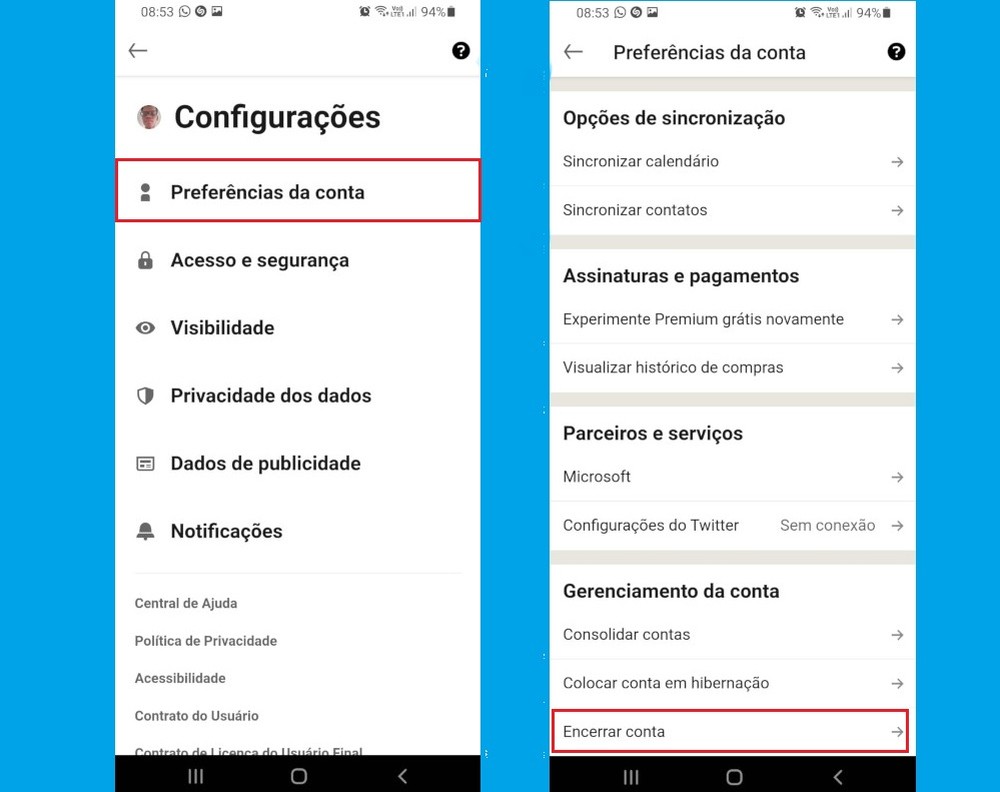 Como excluir conta do LinkedIn pelo PC e celular