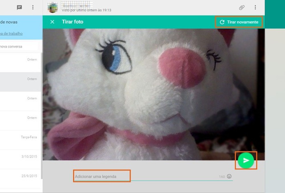 Como usar a câmera no WhatsApp Web