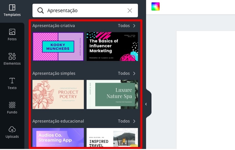 Como fazer slide no Canva pelo celular e pelo computador