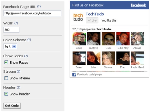 Como adicionar a Like Box do Facebook no seu Blogspot/Blogger