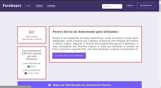 Forebears: como usar site para saber quantas pessoas têm seu sobrenome